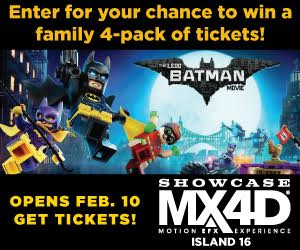 GIVEAWAY- Family 4 Pack Movie Tickets Showcase MX4D