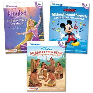 Musical Exploration Storybooks for Kids - Moana, Tangled & Mickey
