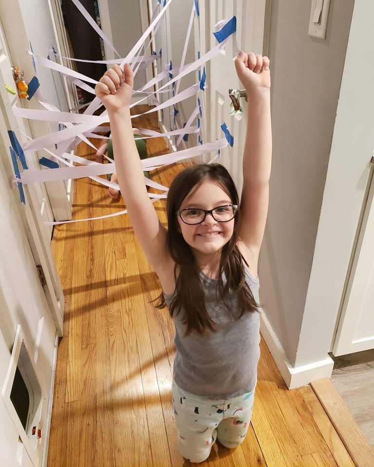 Crepe Paper Hallway Obstacle Course