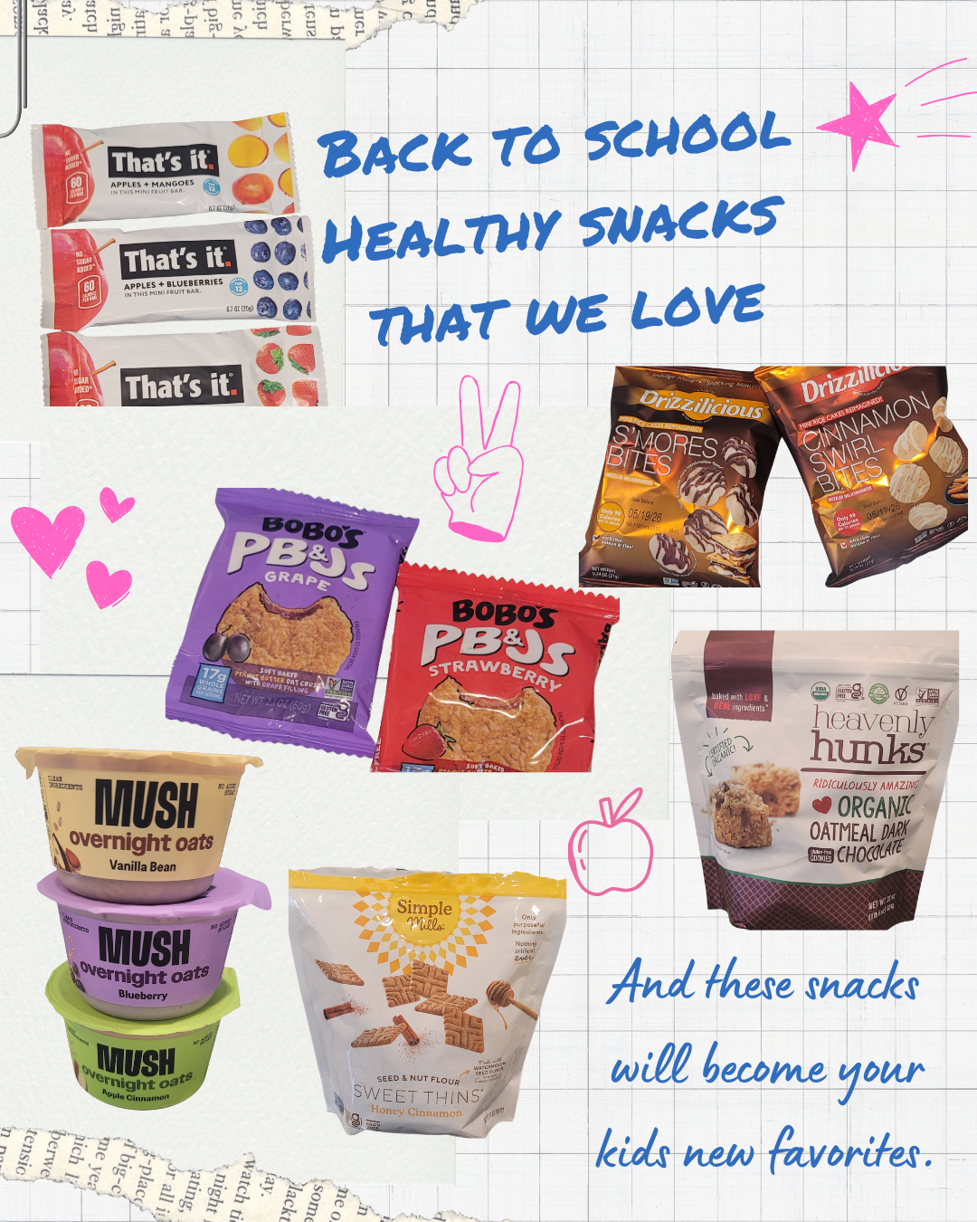 Healthy pre-packaged snack options for Back to School