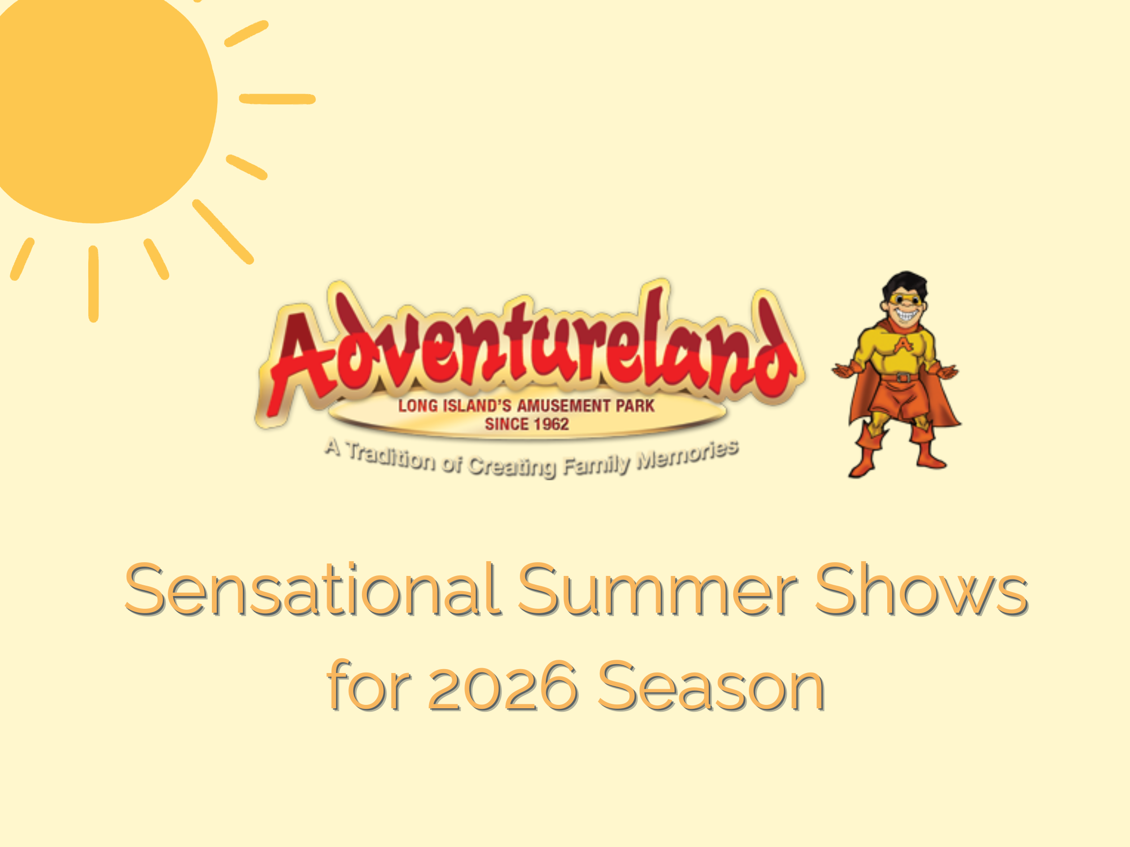 Adventureland Announces Sensational Summer Shows for 2026 Season